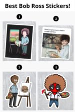 Bob Ross Stickers: 24 Happy Little Things - YourArtPath